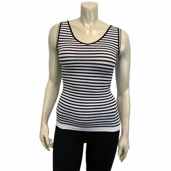 Bar III | Tops | Bar Iiiunderline Black White Strip Tank Top | Poshmark
